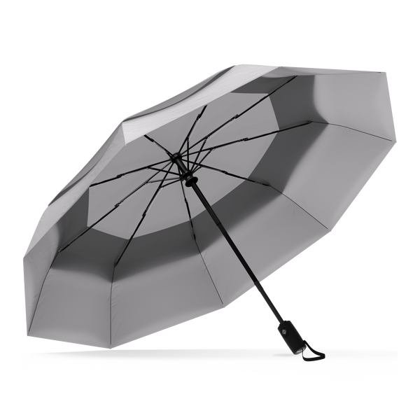 Grey Repel Windproof Travel Umbrella - Compact, Automatic, Grey - Repel ...
